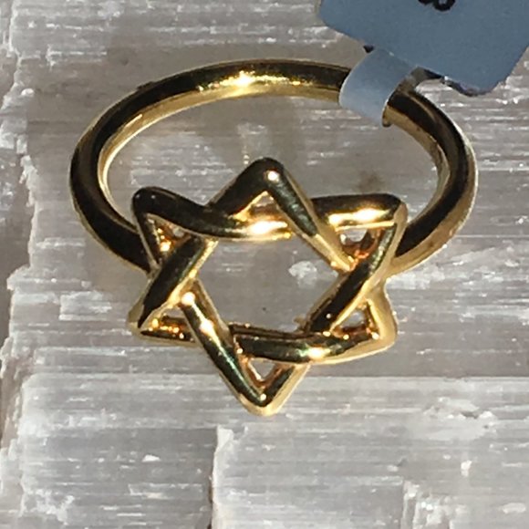 Jewelry | Gold Plated Sterling Silver Jewish Star Ring | Poshmark